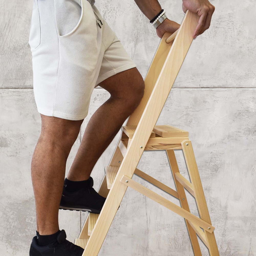 Scaletto 4 gradini art 111 scala legno 127x39x72 cm fino a 150 Kg ...