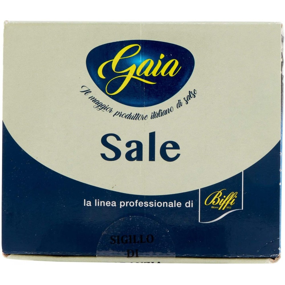 Pack 500 Bustine GAIA Sale Iodato Monodose con Dispenser Formato da 1gr