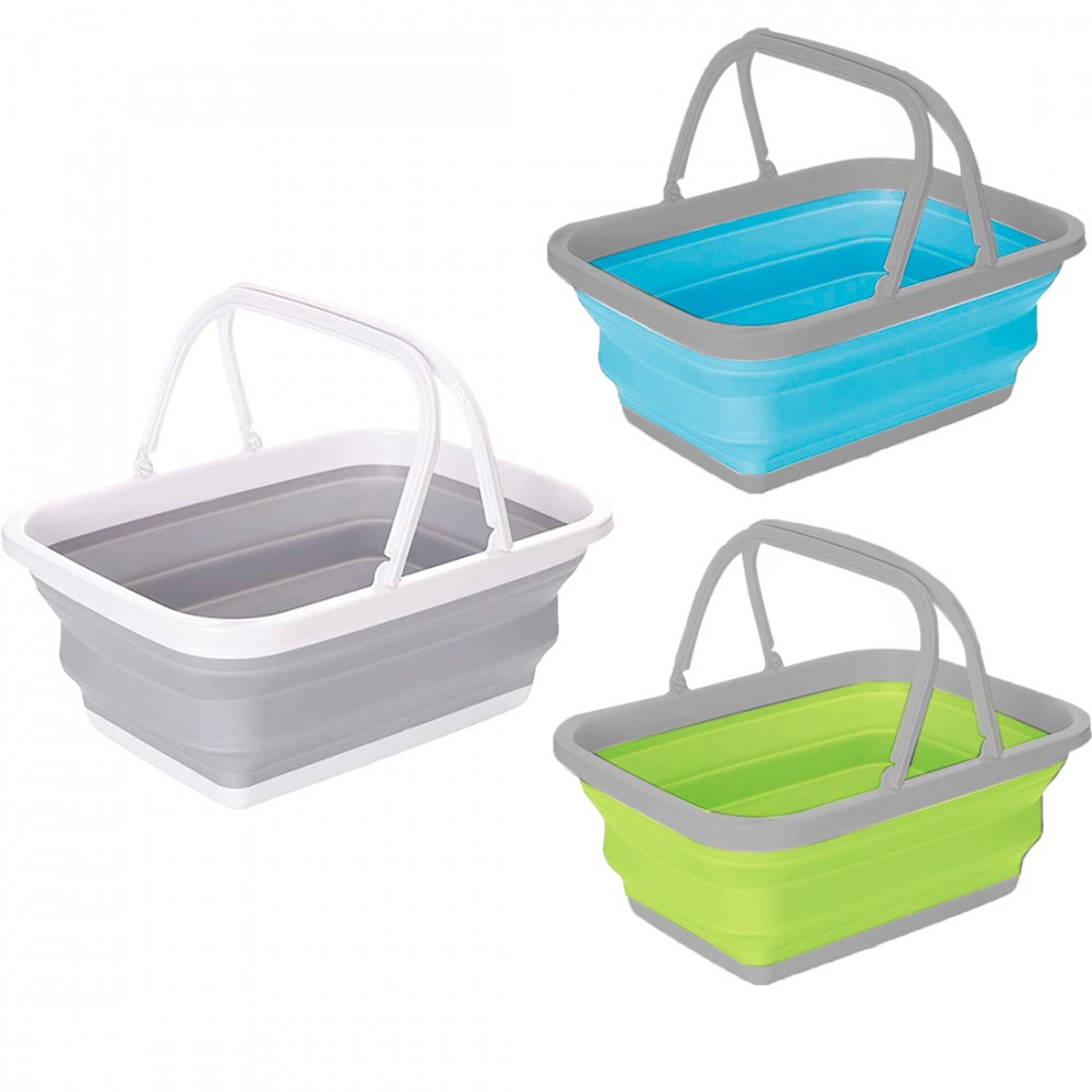 Bacinella Pieghevole Multiuso con Manici 605805 Contenitore Salvaspazio ...